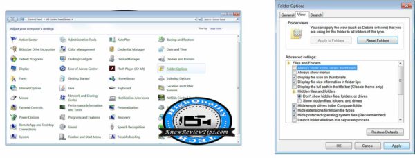 Fix Thumbnail Previews Not Showing in Windows 8, 7, Win 10 Explorer